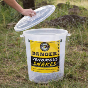 ASI Transparent Snake Bucket - 50 litres - African Snakebite Institute