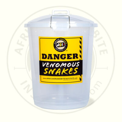 ASI Transparent Snake Bucket - 70 litres - African Snakebite Institute