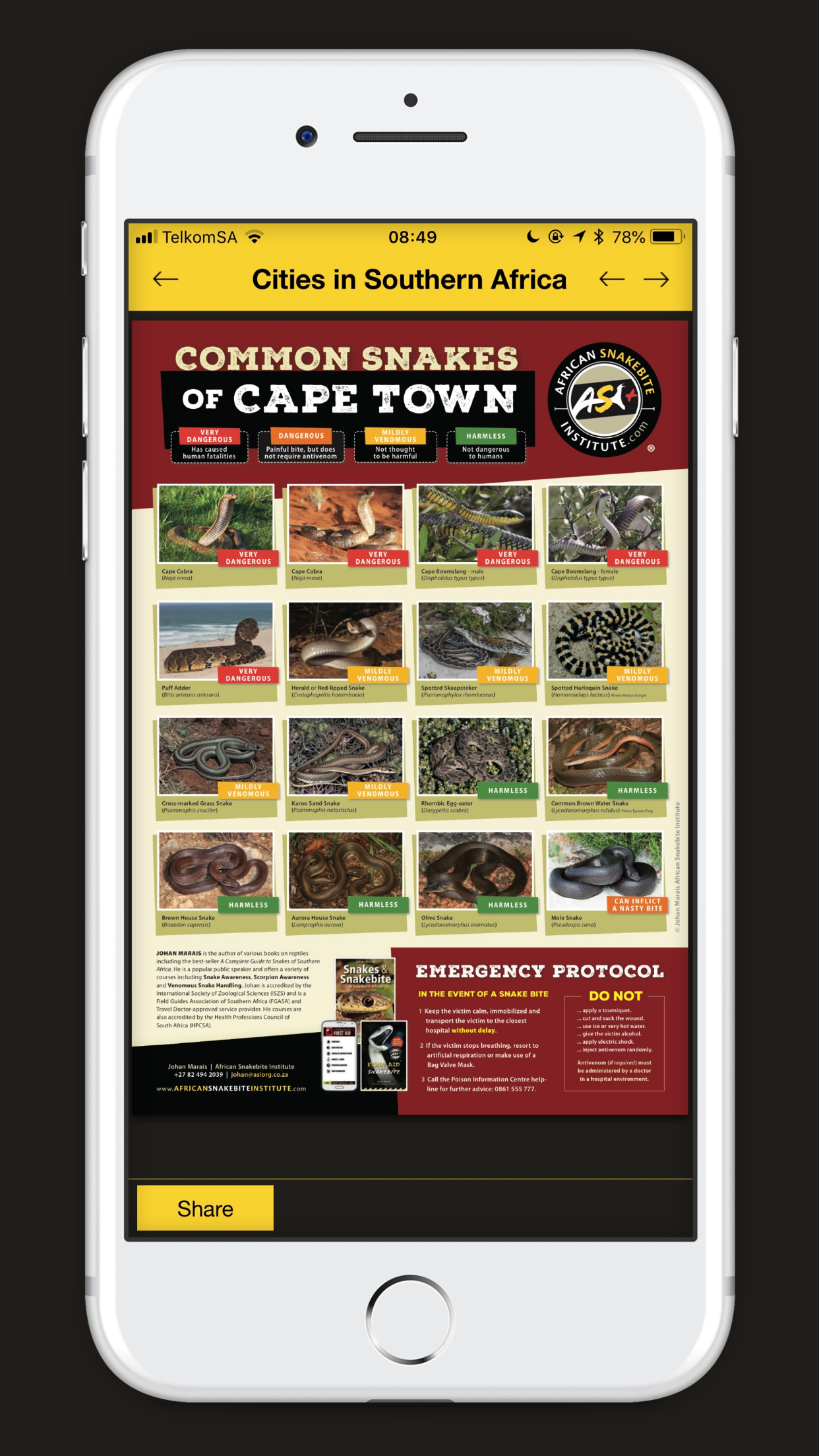 Download our free app - African Snakebite Institute