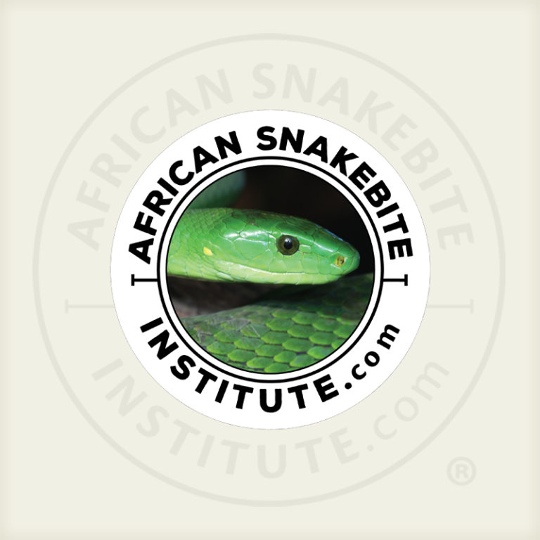 ASI Licence Disc Sticker - Green Mamba - African Snakebite Institute