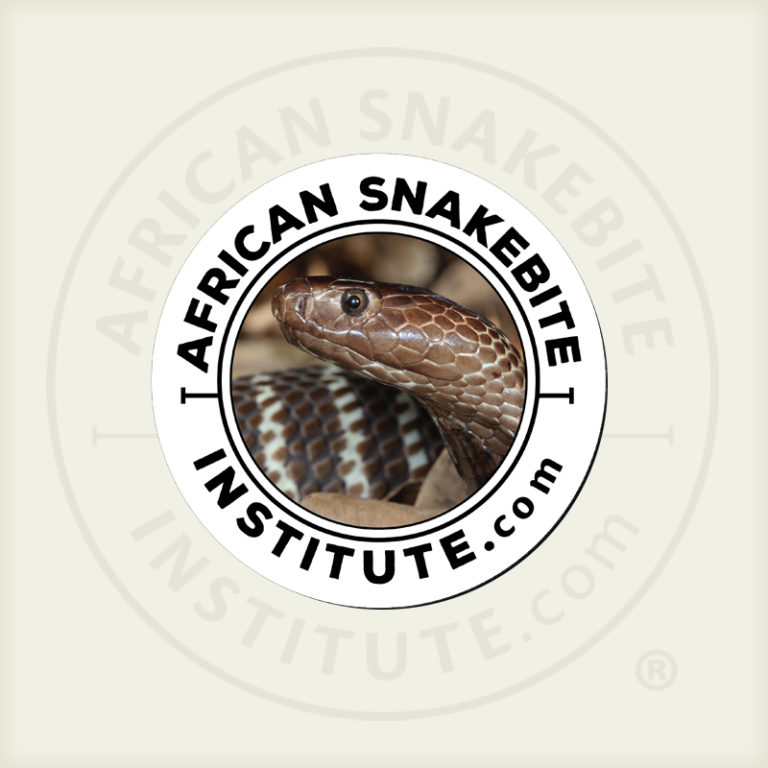 ASI Licence Disc Sticker - Zebra Cobra - African Snakebite Institute