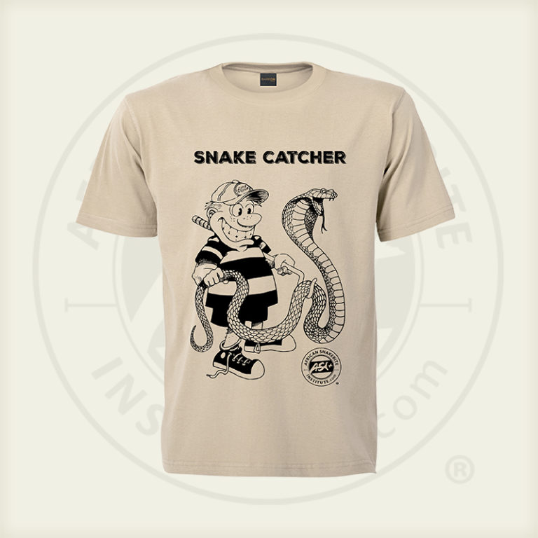 ASI T-shirt - Snake Catcher Caricature (Stone) - African Snakebite ...