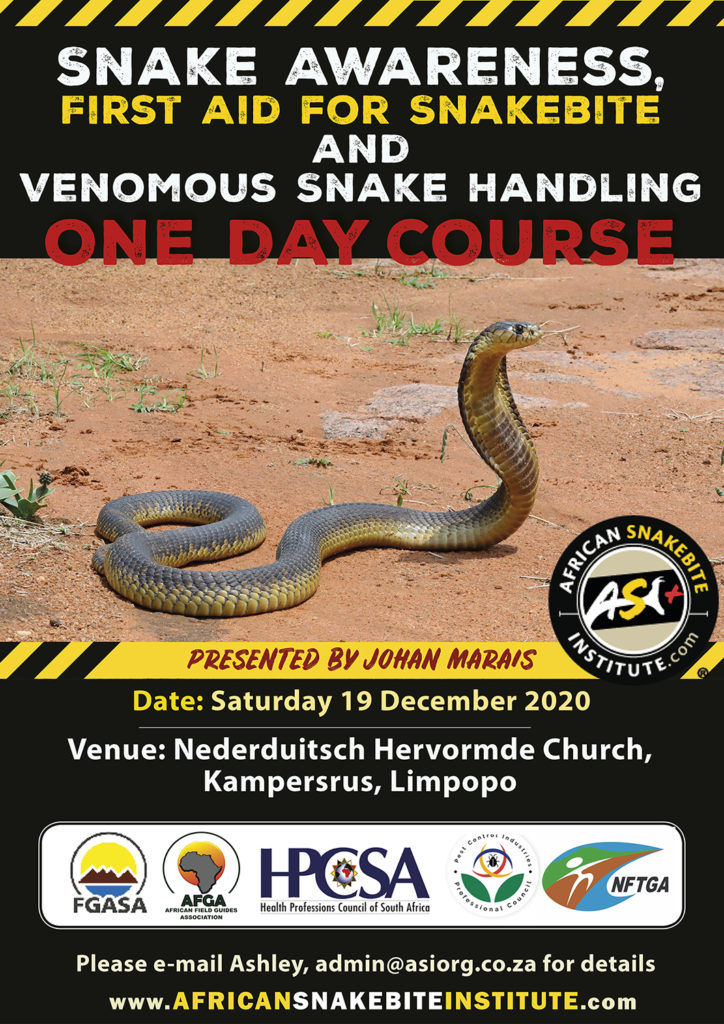 Snake Awareness & Venomous Snake Handling (Limpopo) - 2020-12-19 African Snakebite Institute
