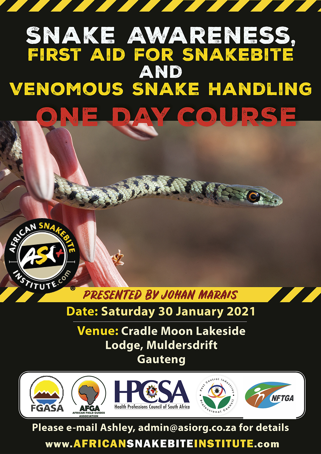 Snake Awareness & Venomous Snake Handling (Gauteng) - 2021-01-30 ...