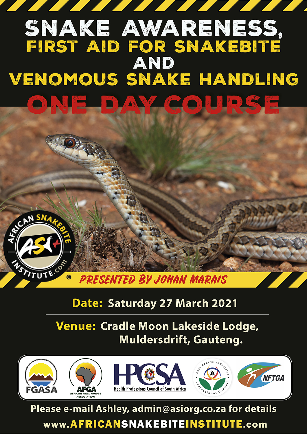 Snake Awareness & Venomous Snake Handling (Gauteng) - 2021-03-27 ...