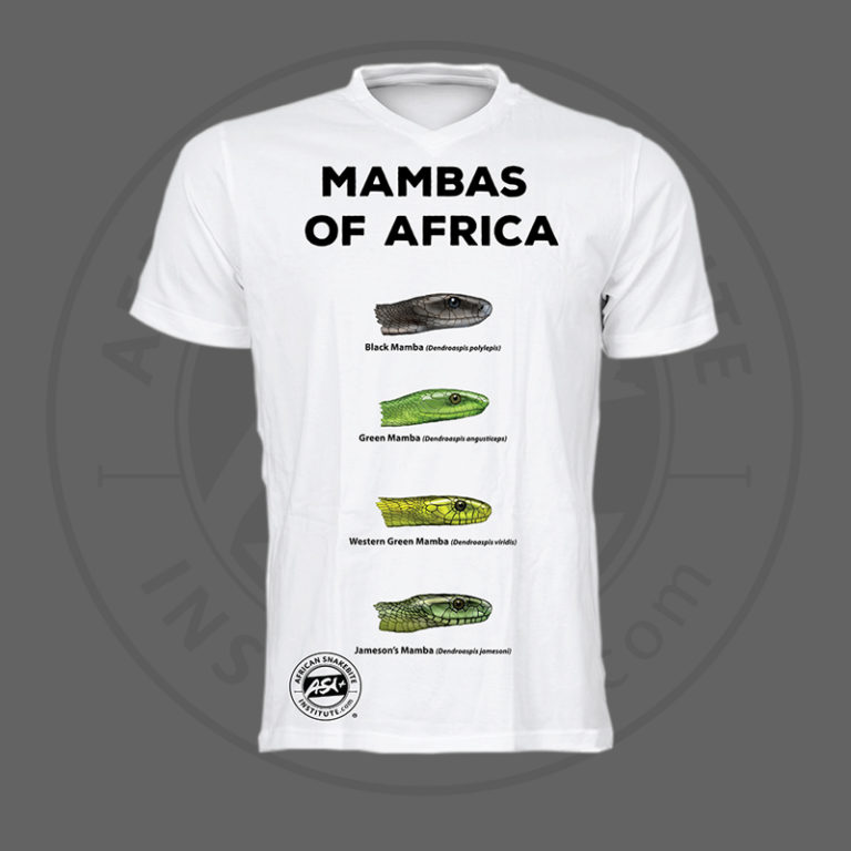 ASI T-shirt - Mambas of Africa - African Snakebite Institute