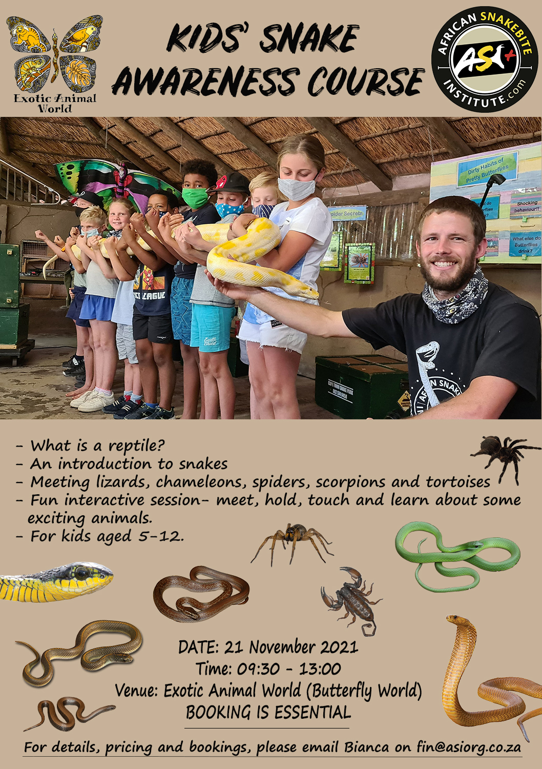 Kids' Snake Awareness Course (Western Cape) - 2021-11-21