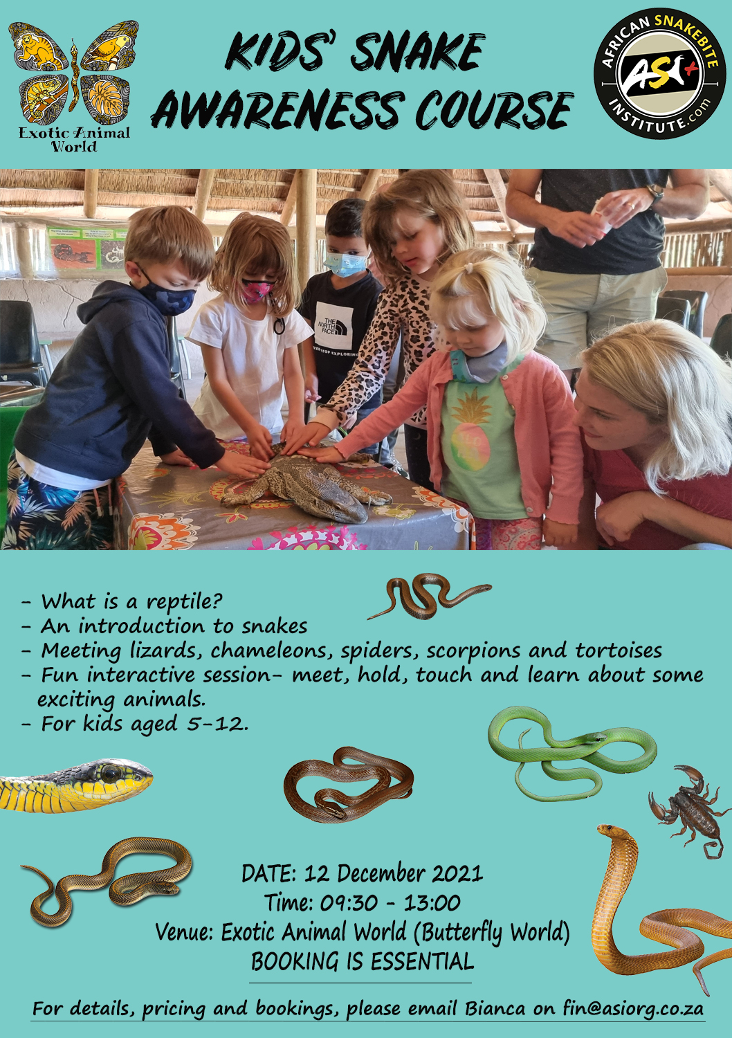 Kids' Snake Awareness Course (Western Cape) - 2021-12-12