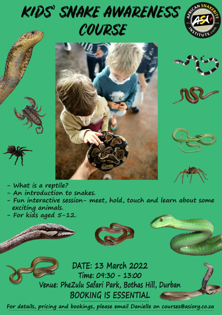 Kids' Snake Awareness Course (KwaZulu-Natal) - 2022-03-13