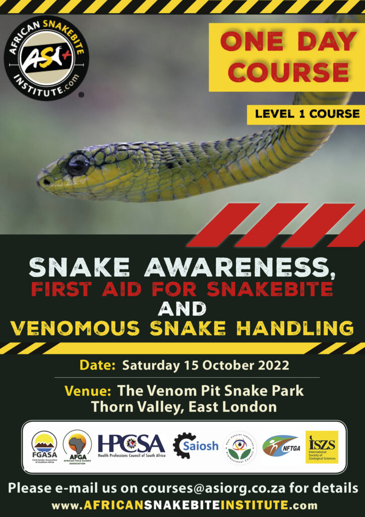 Snake Awareness & Venomous Snake Handling (Eastern Cape) - 2022-10-15