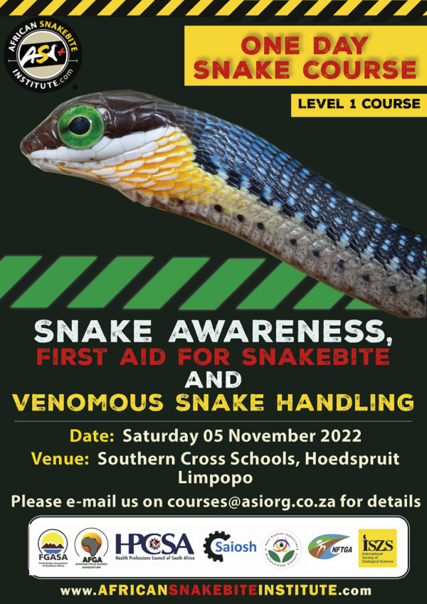 Snake Awareness & Venomous Snake Handling (Limpopo) - 2022-11-05