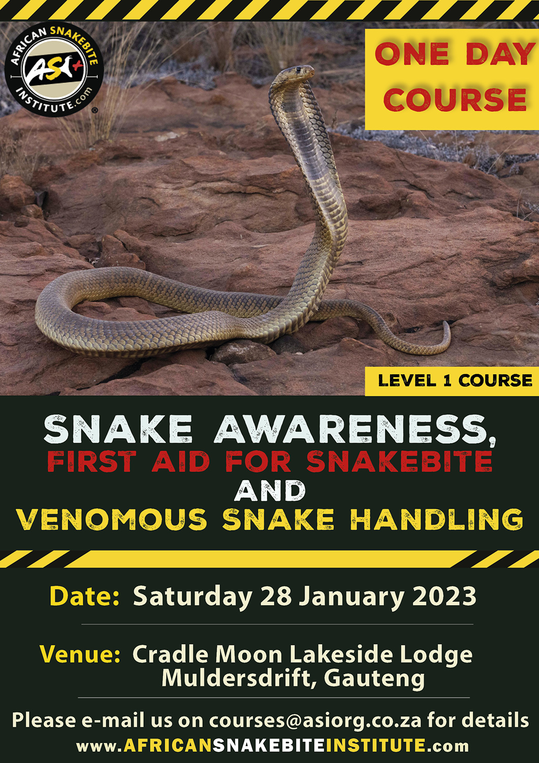 Snake Awareness & Venomous Snake Handling (Gauteng) - 2023-01-28