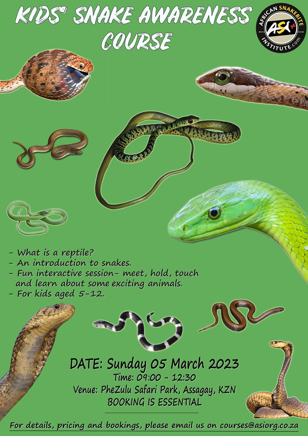 Kids' Snake Awareness Course (Kwa-Zulu-Natal) - 2023-03-05