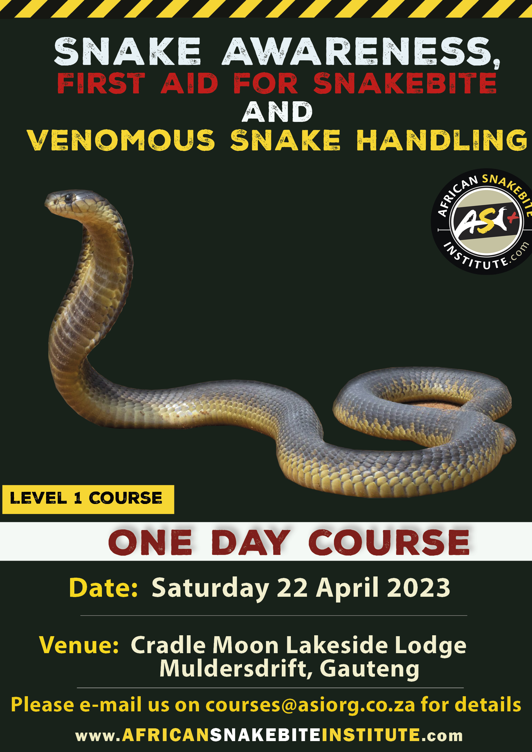 Snake Awareness & Venomous Snake Handling (Gauteng) - 2023-04-22