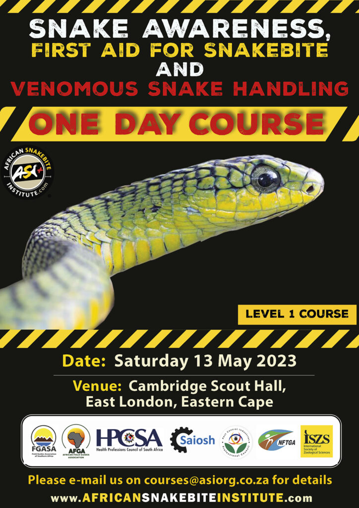 Snake Awareness & Venomous Snake Handling (Eastern Cape) - 2023-05-13