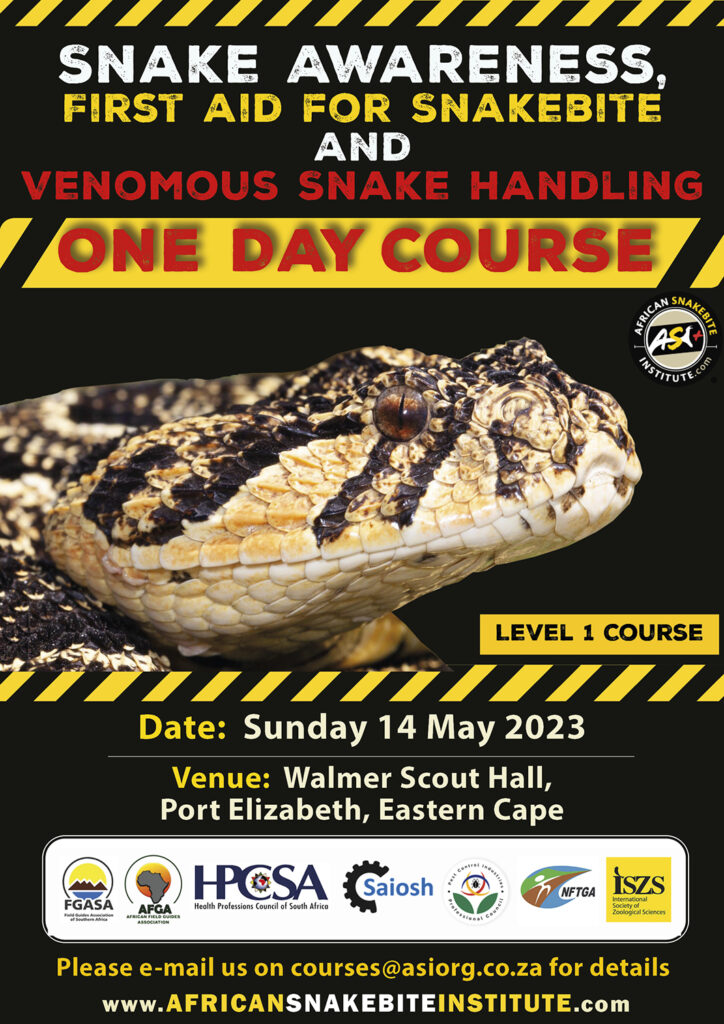 Snake Awareness & Venomous Snake Handling (Eastern Cape) - 2023-05-14