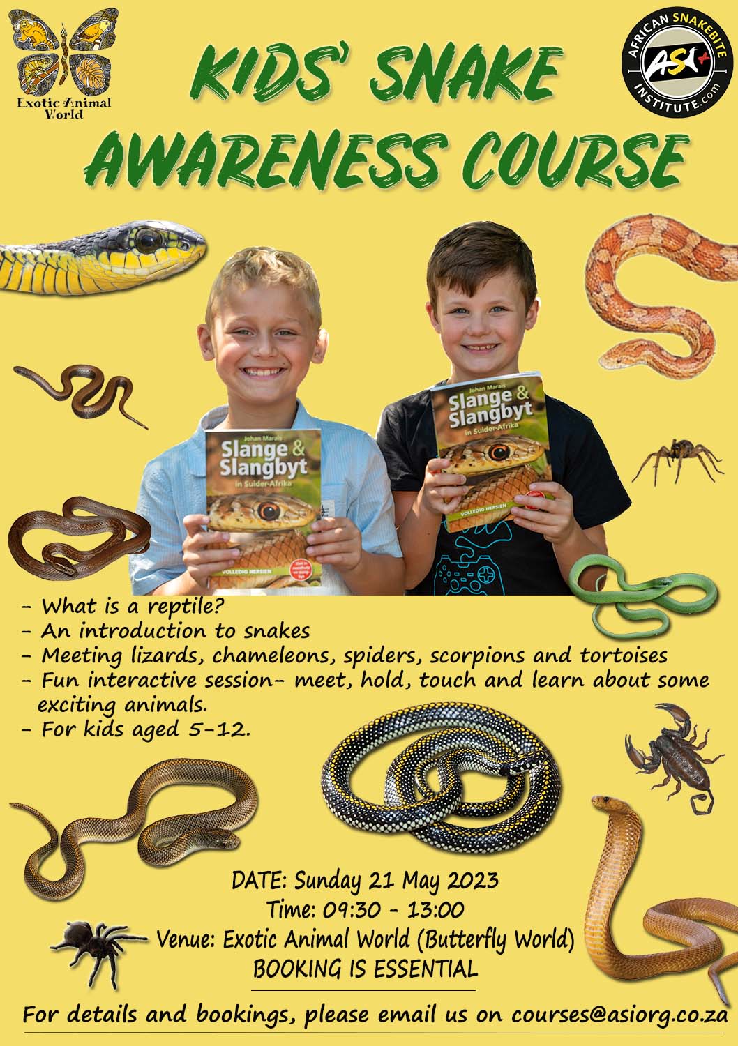 Kids' Snake Awareness Course (Western Cape) - 2023-05-21