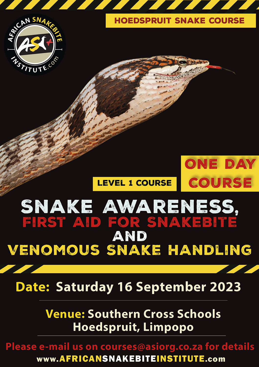Snake Awareness & Venomous Snake Handling (Hoedspruit) - 2023-09-16