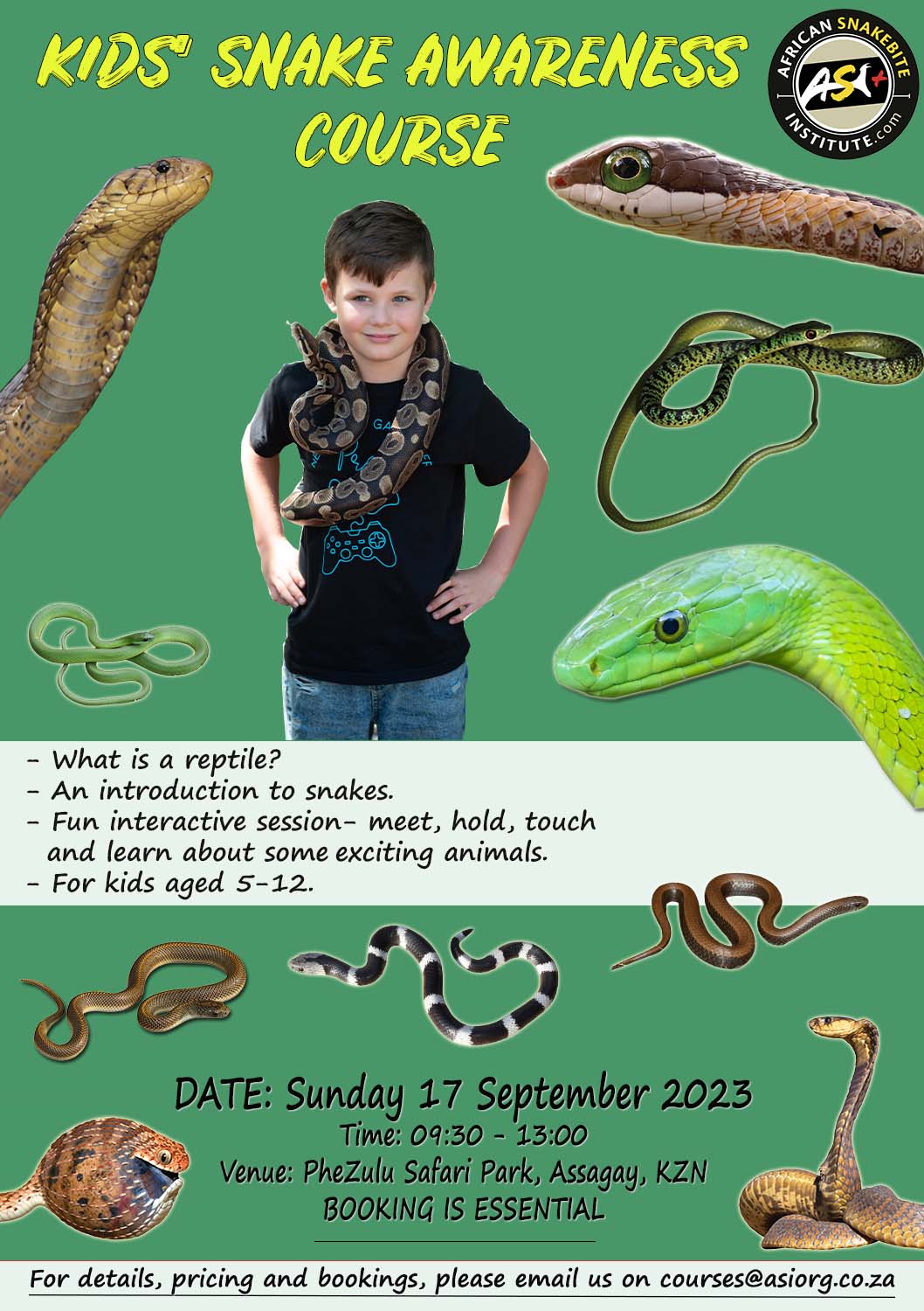 Kids' Snake Awareness Course (Kwa-Zulu-Natal) - 2023-09-17