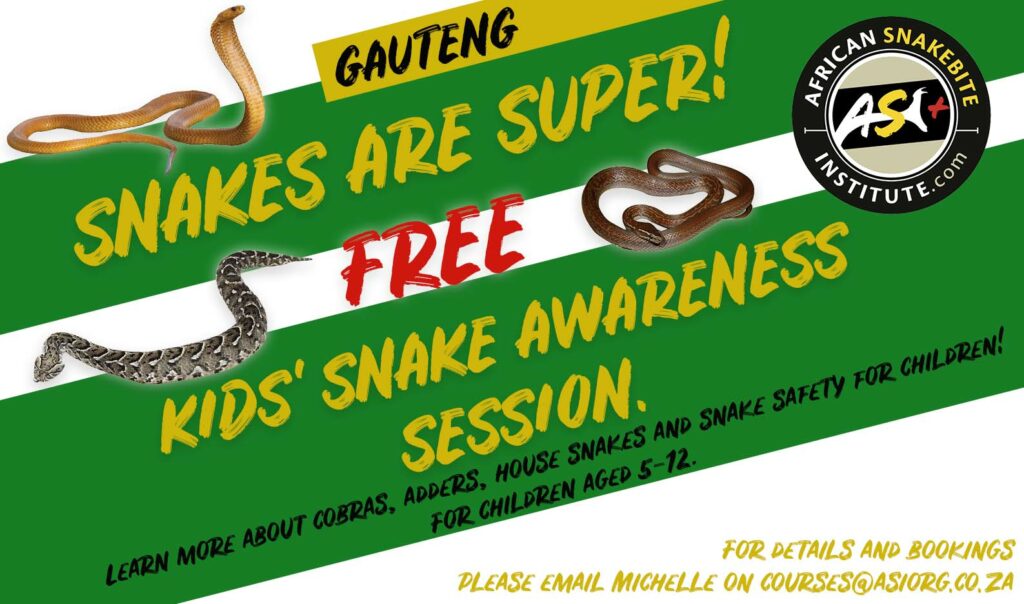 Snakes are super! Kids' Snake Awareness Session - Gauteng - Cradle Moon ...