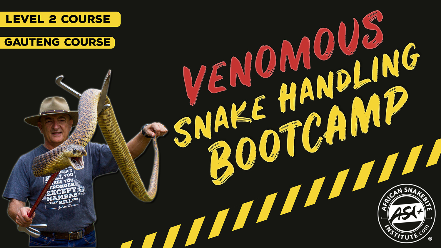 Venomous Snake Handling Bootcamp (Gauteng) - 2023-10-29