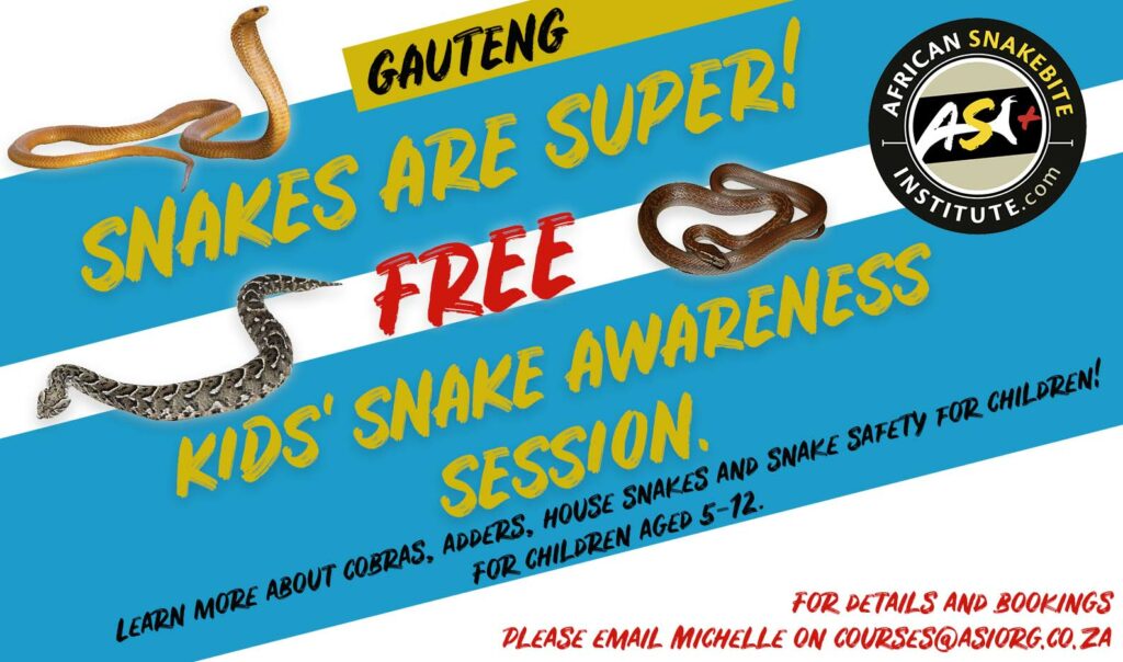 Snakes are super! Kids' Snake Awareness Session - Gauteng - Cradle Moon ...
