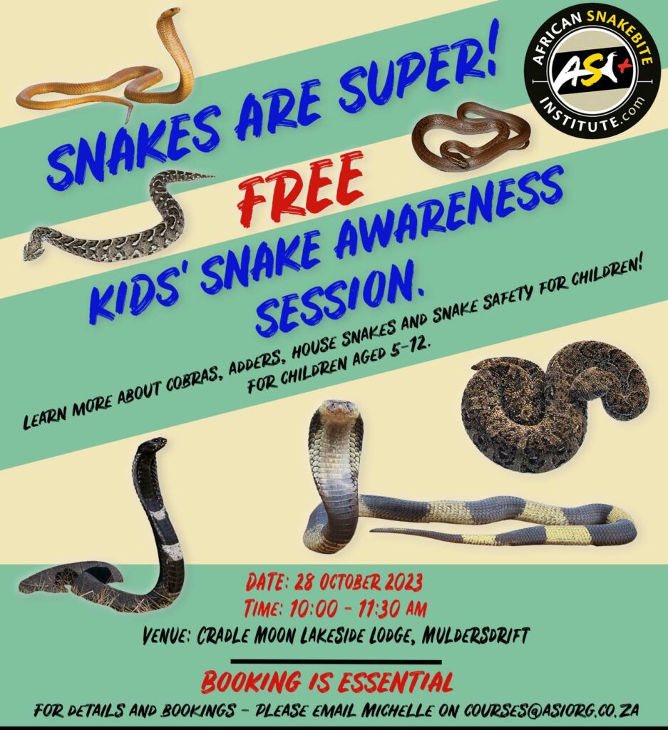 Snakes are super! Kids' Snake Awareness Session - Gauteng - Cradle Moon ...