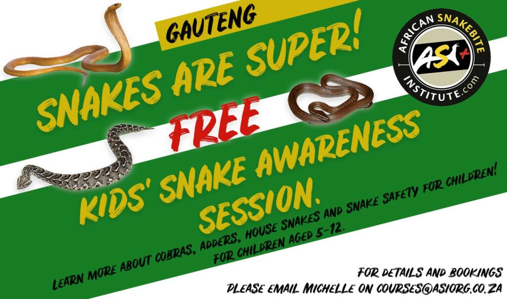Snakes are super! Kids' Snake Awareness Session - Gauteng - Cradle Moon ...