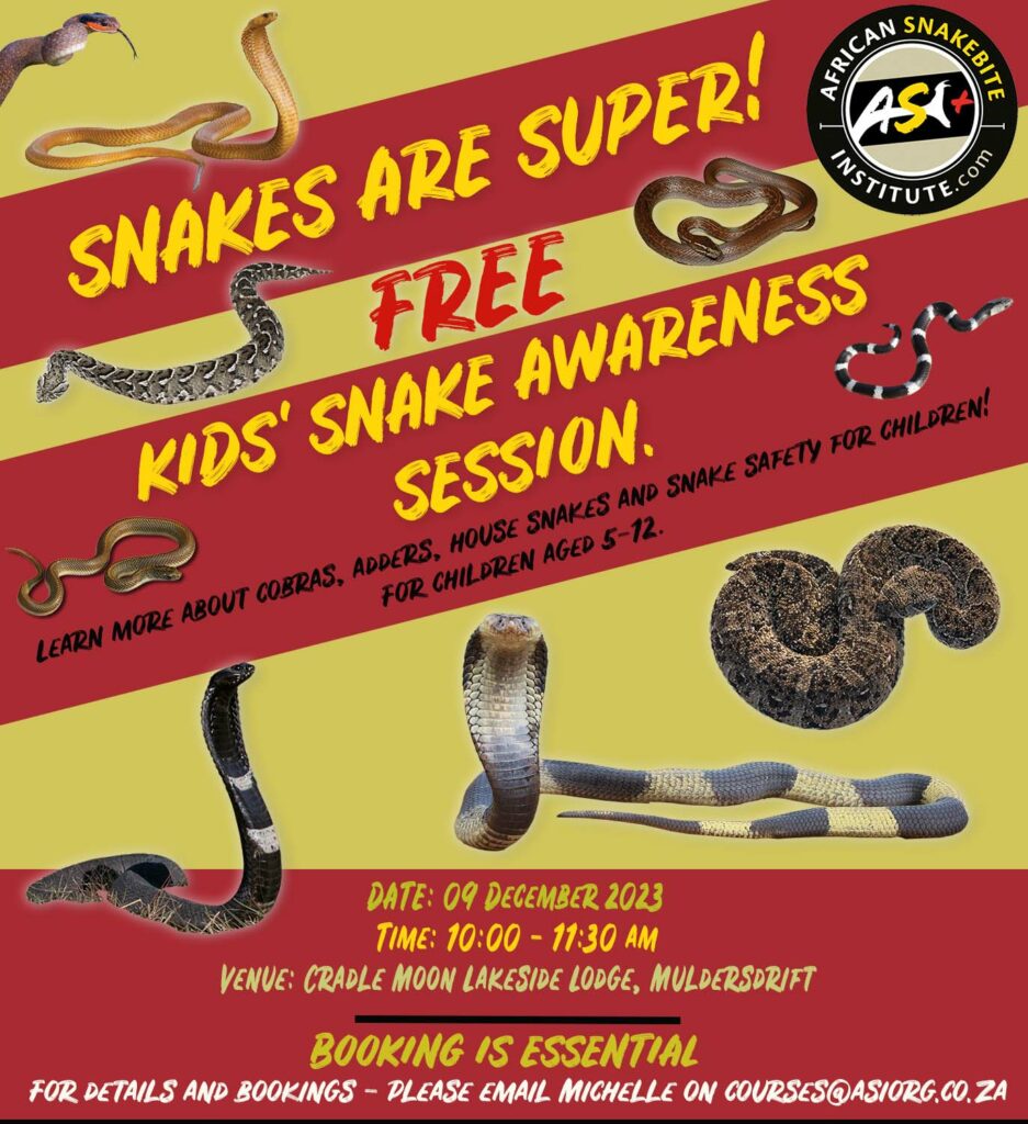 Snakes are super! Kids' Snake Awareness Session - Gauteng - Cradle Moon ...