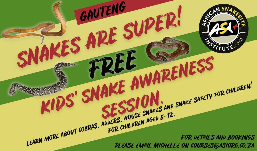 Snakes are super! Kids' Snake Awareness Session - Gauteng - Cradle Moon ...