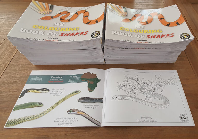 My Colouring Book of Snakes - African Snakebite Institute