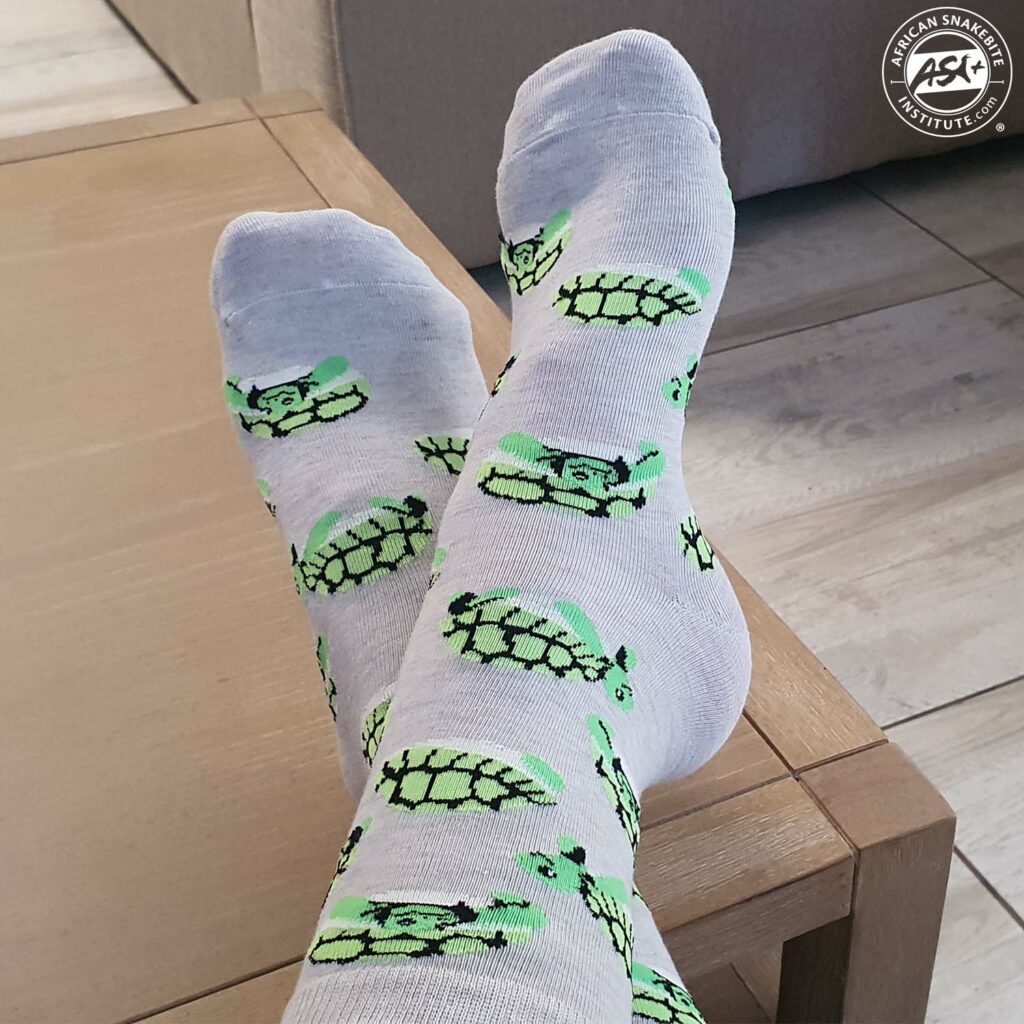 Lime Green Tortoise Socks - African Snakebite Institute