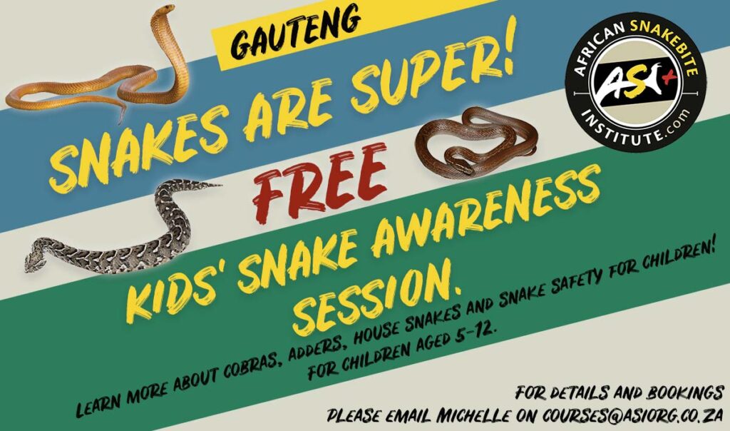 Snakes are super! Kids' Snake Awareness Session - Gauteng - Cradle Moon ...