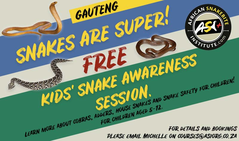 Snakes are super! Kids' Snake Awareness Session - Gauteng - Cradle Moon ...